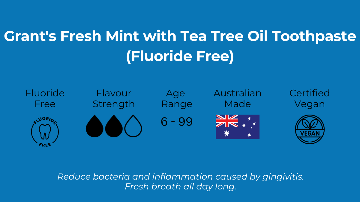 Grant's Fresh Mint With Tea Tree Oil Toothpaste